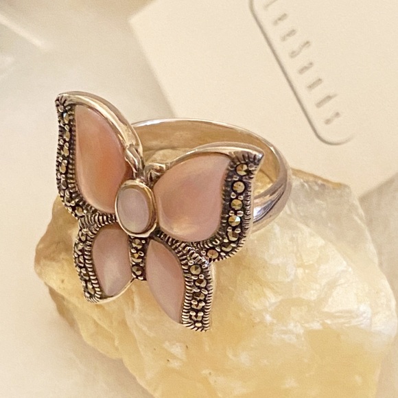 Lee Sands | Jewelry | Lee Sands Sterling Silver Pink Mother Of Pearl ...